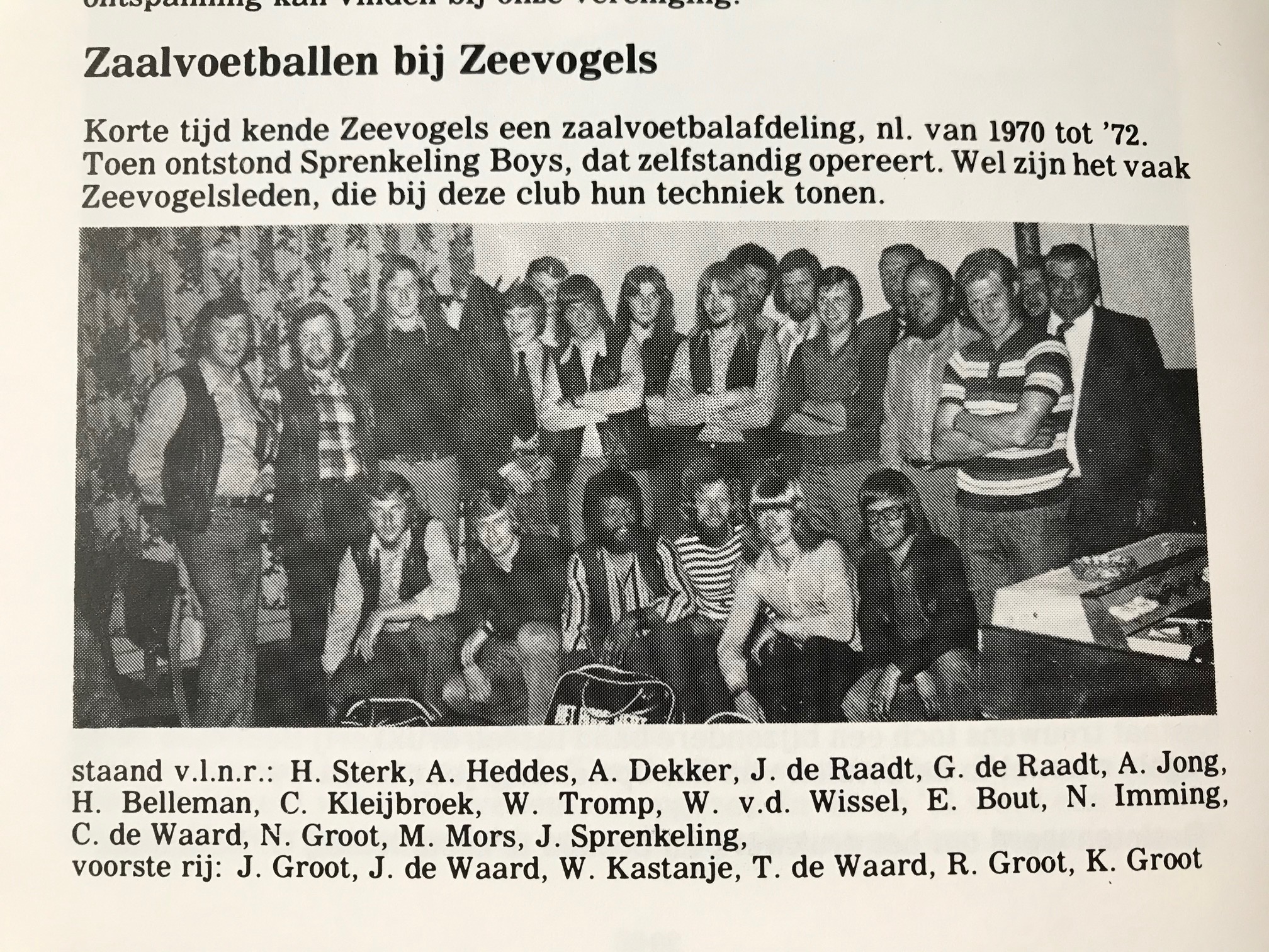 Er is een Zeevogel overleden; Nico Groot | V.V. Zeevogels
