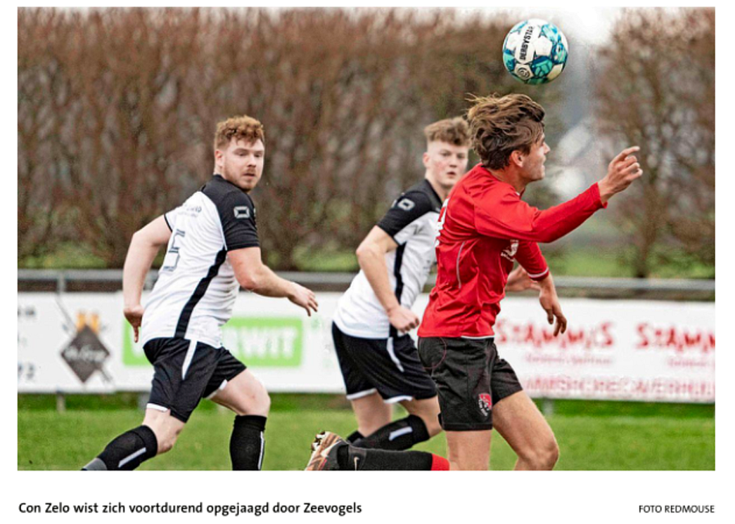 Zeevogels wint verdiend, maar moeizaam van Con Zelo | V.V. Zeevogels